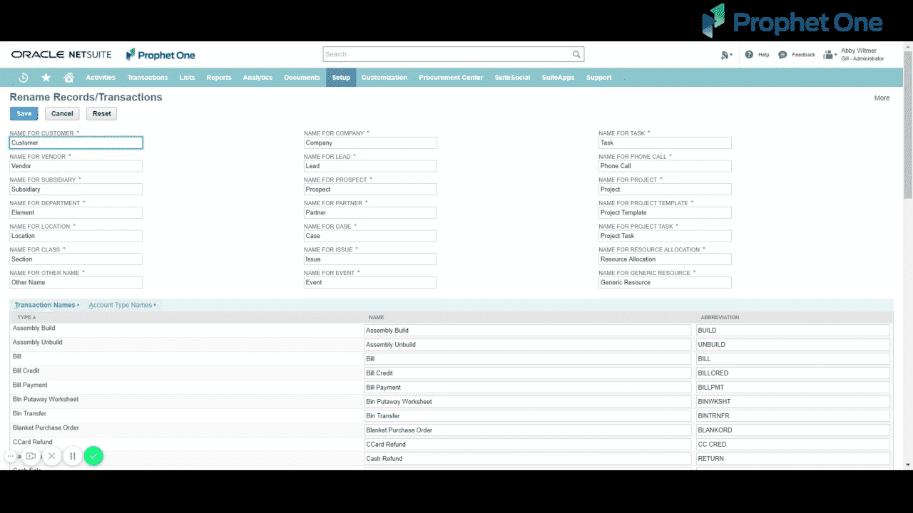 How To Rename Records - NetSuite Tips & Tricks - Prophet One Blog